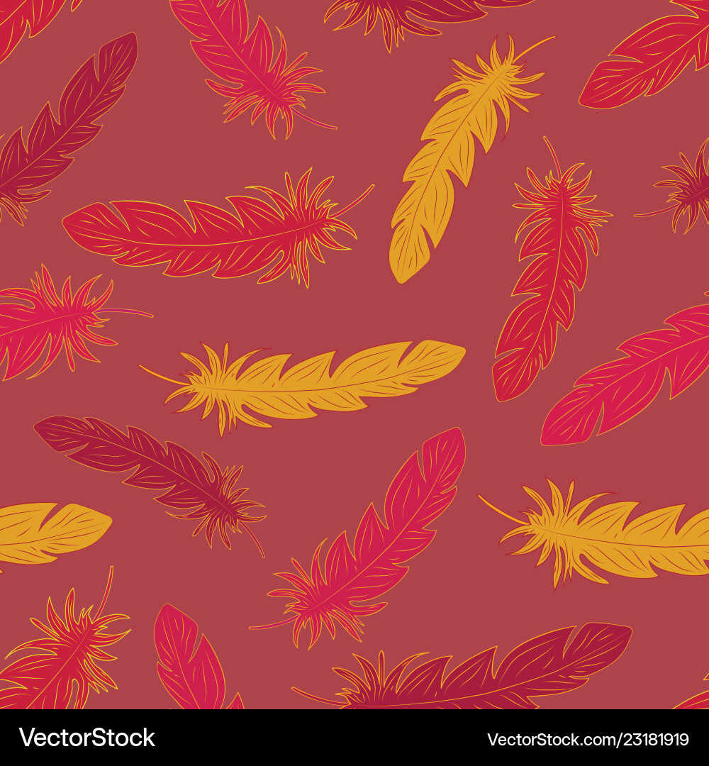 Hand drawn seamless pattern with colored br Vector Image