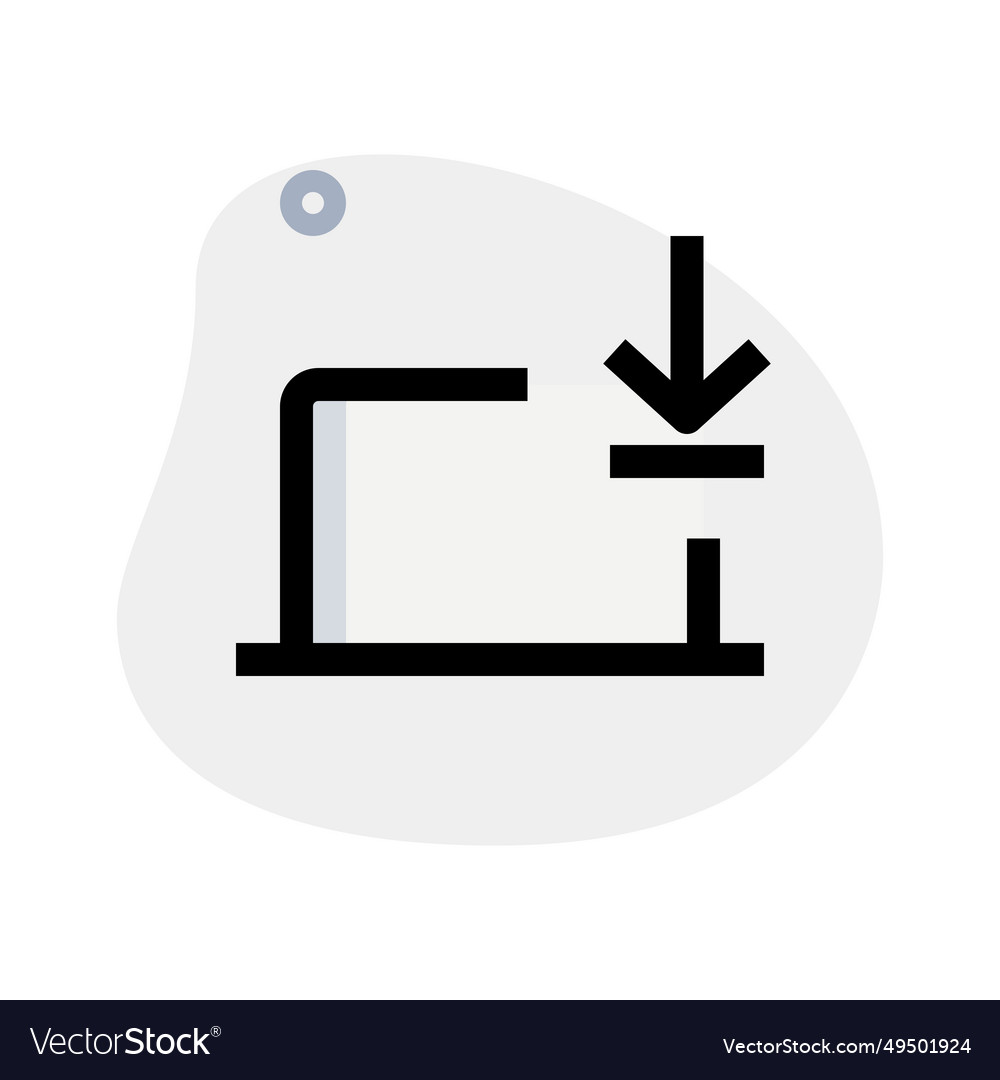 Fetching And Saving Data Onto Laptop Storage Vector Image 