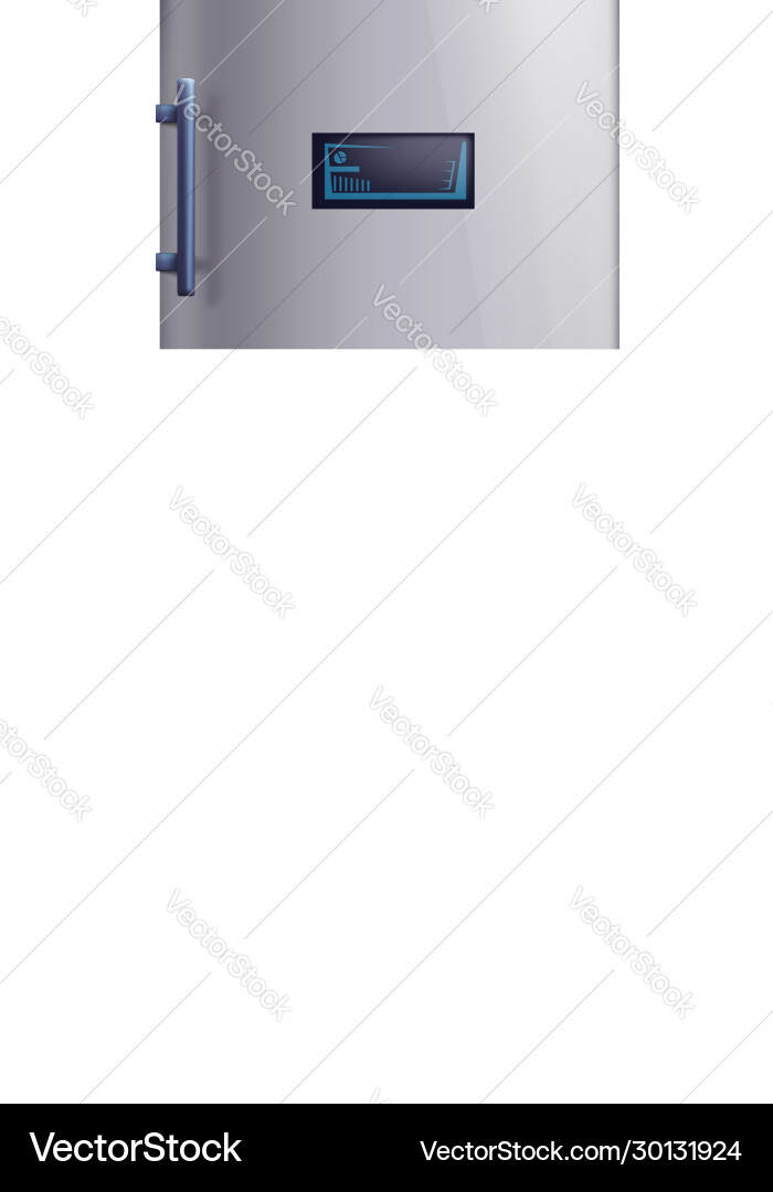 Fridge door steel Royalty Free Vector Image - VectorStock