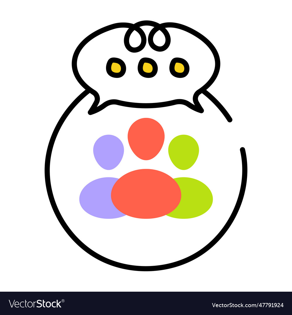 Group message Royalty Free Vector Image - VectorStock