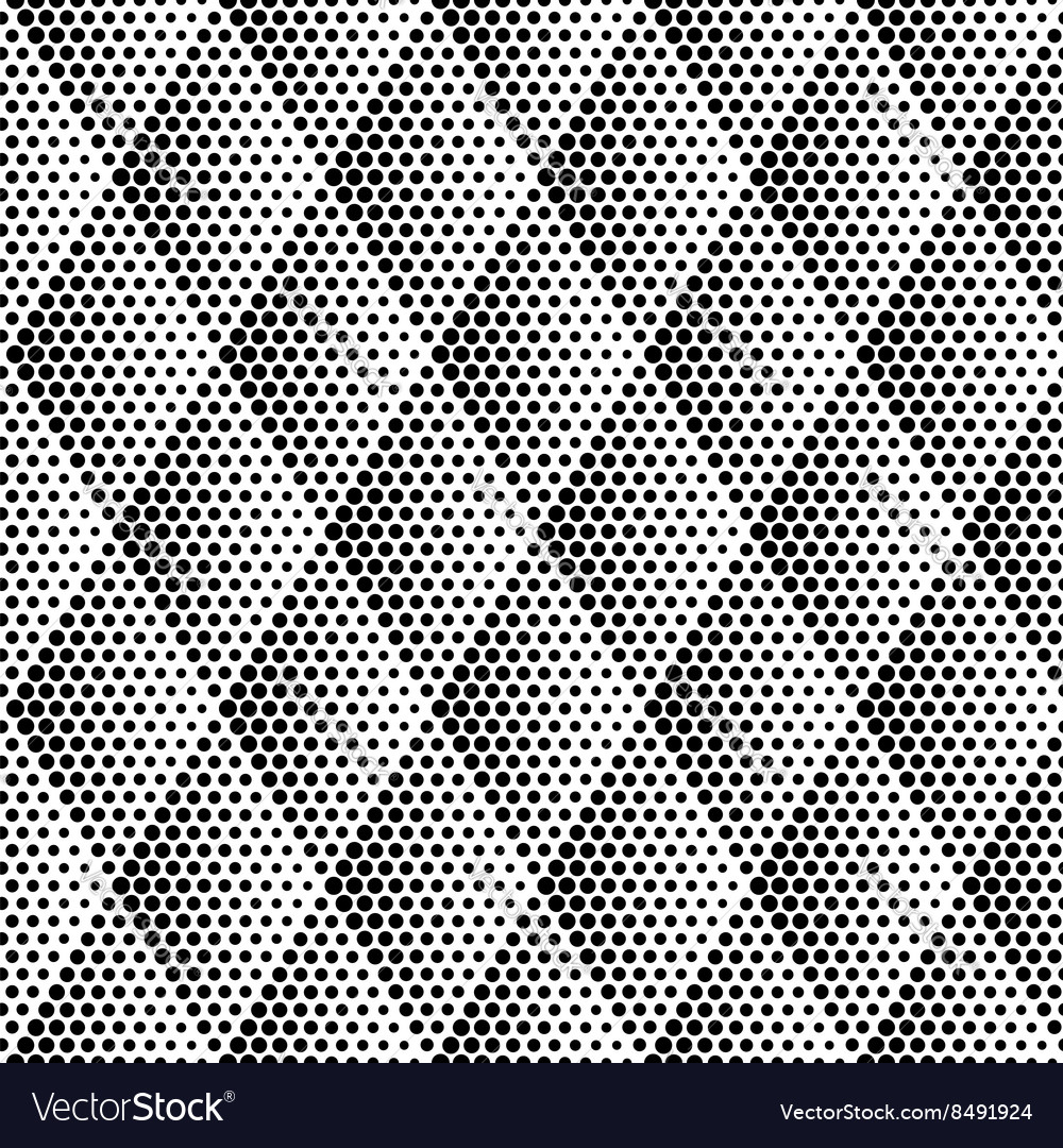 Halftone seamless pattern Royalty Free Vector Image