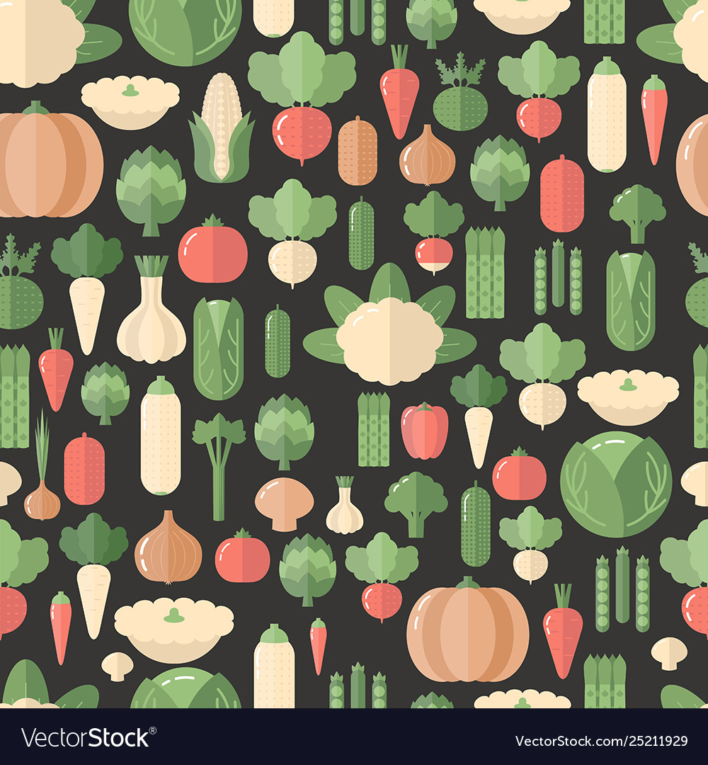 Fresh organic vegetable Royalty Free Vector Image