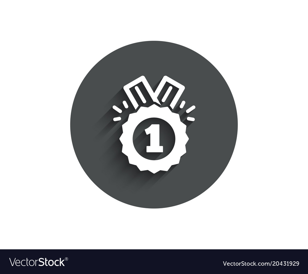 Reward medal simple icon winner achievement Vector Image Reward medal simple icon winner achievement Vector Image