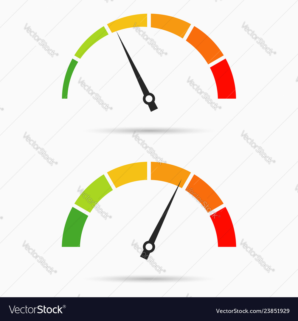 Speedometer set Royalty Free Vector Image - VectorStock