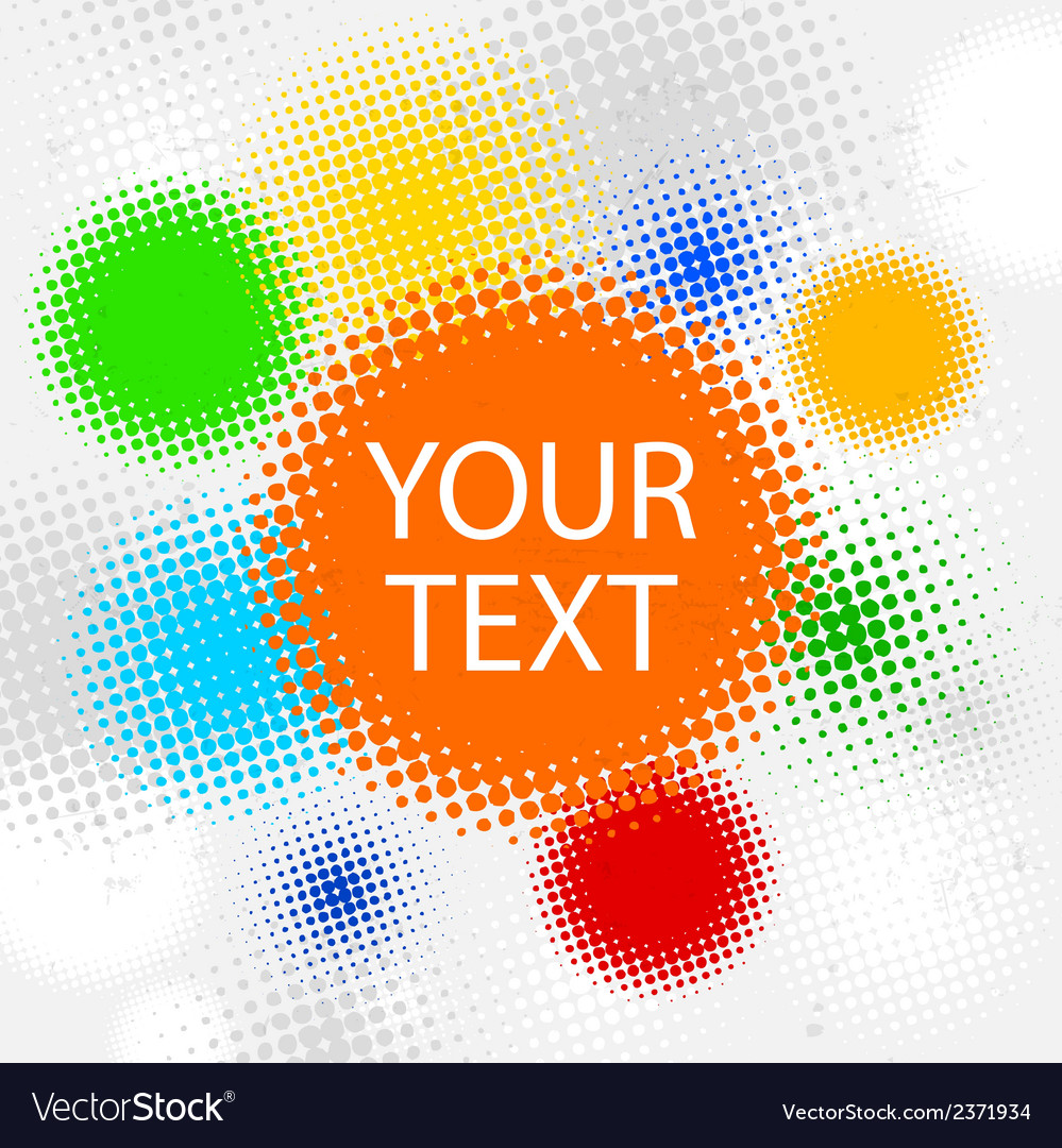 Halftone pattern colored Royalty Free Vector Image