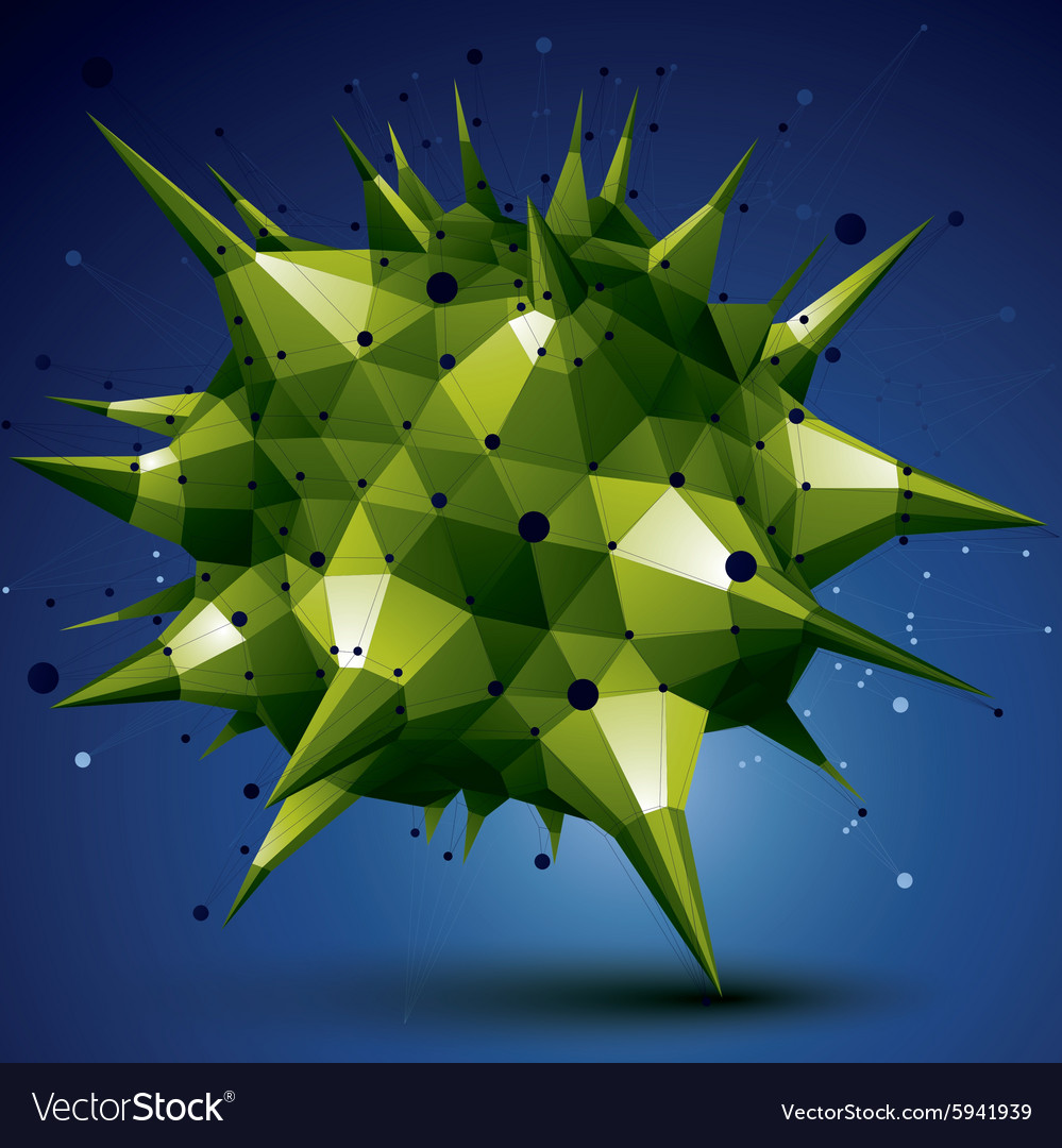 Digital 3d Abstraction Colorful Lattice Geometric Vector Image