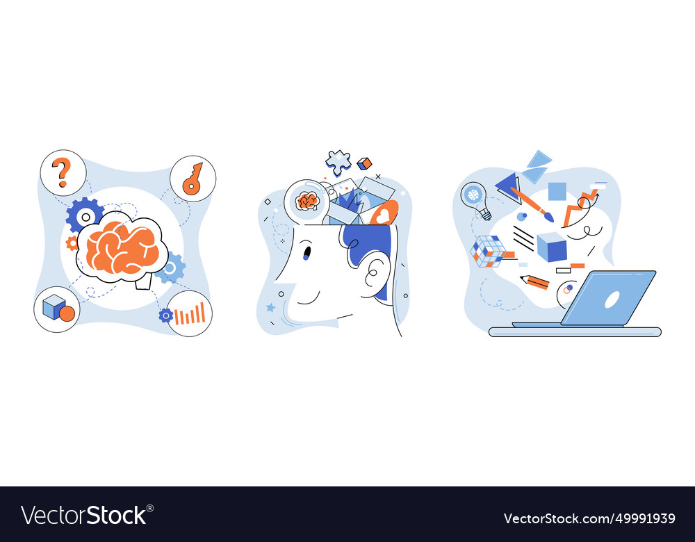 Mindset learning is transformative process Vector Image