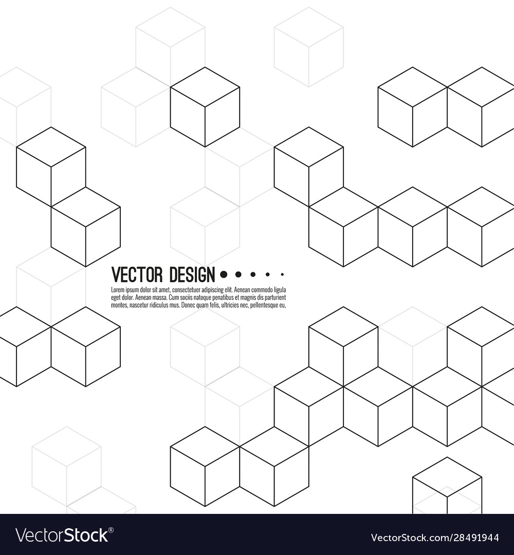 Pattern cubes Royalty Free Vector Image - VectorStock