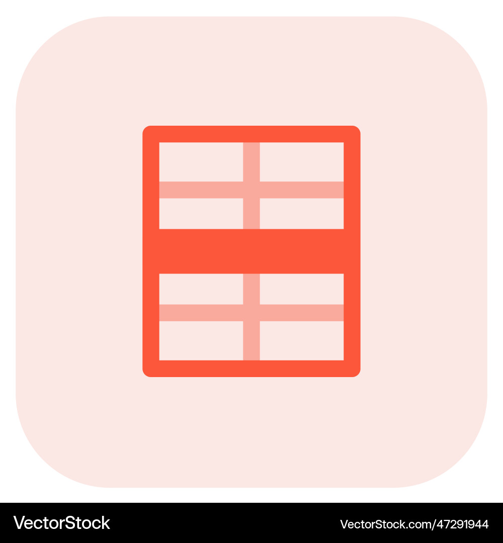Sash window with vertical moving panels Royalty Free Vector