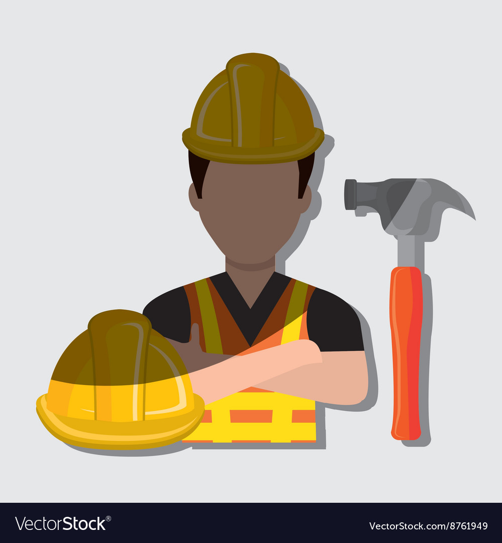 Construction worker design Royalty Free Vector Image