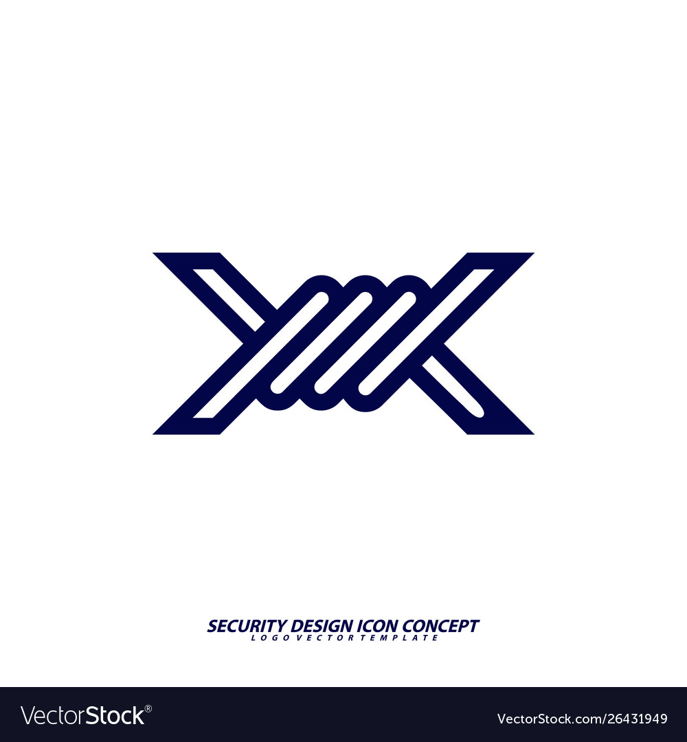 Security Icon Logo Design Protection Royalty Free Vector