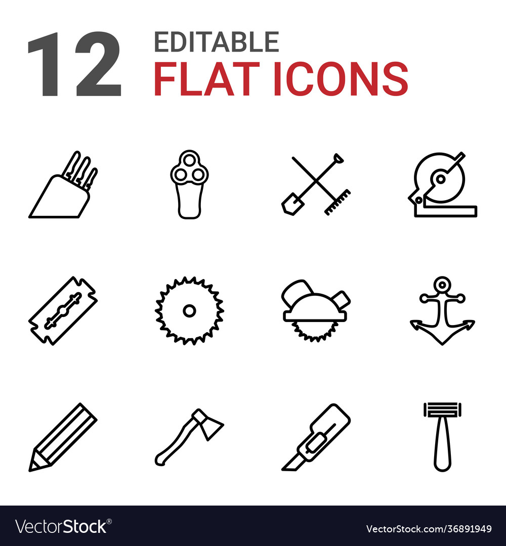 Sharp icons Royalty Free Vector Image - VectorStock
