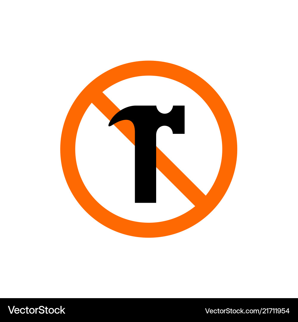 No weapon forbidden sign Royalty Free Vector Image
