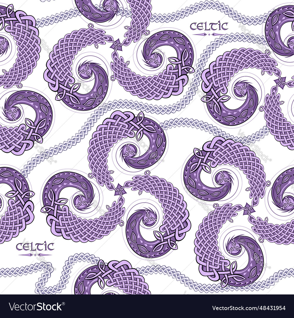 Seamless Pattern Ornament Abstract Background Vector Image