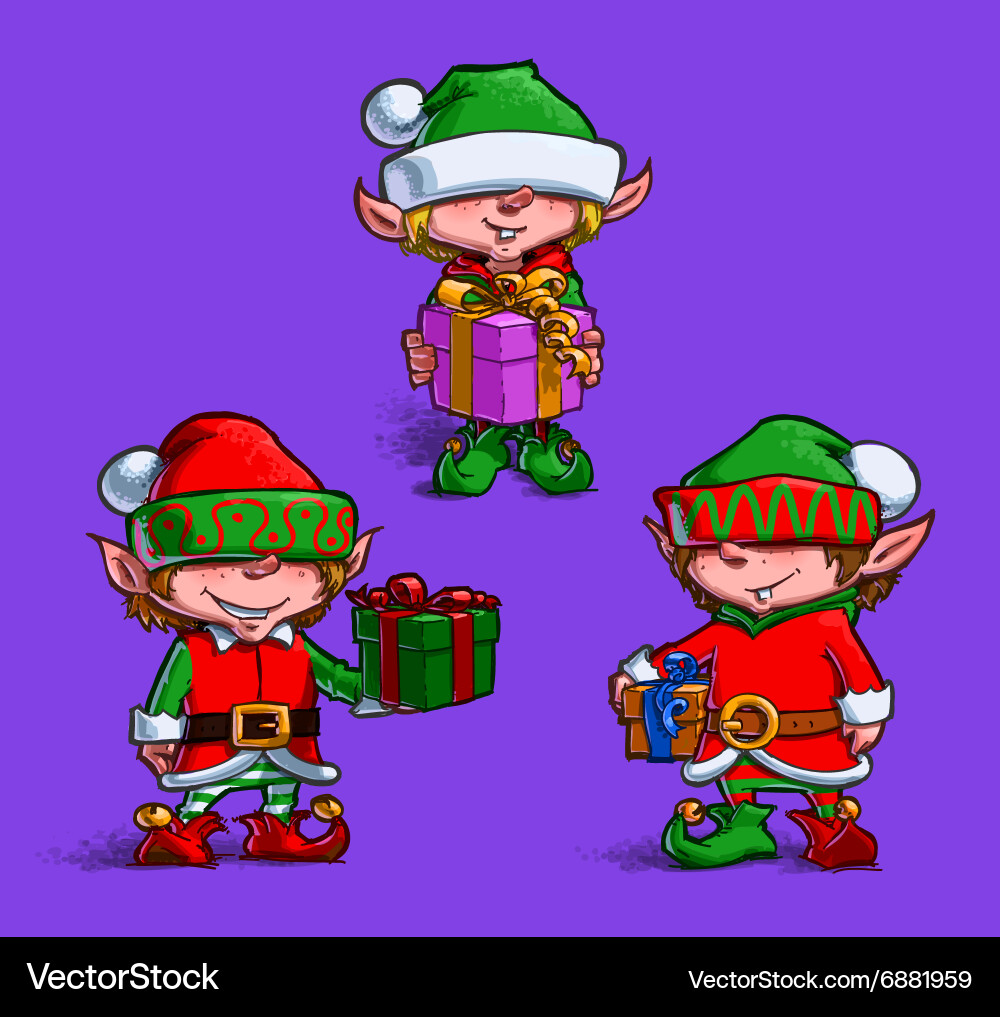 Elves 2 Royalty Free Vector Image - VectorStock