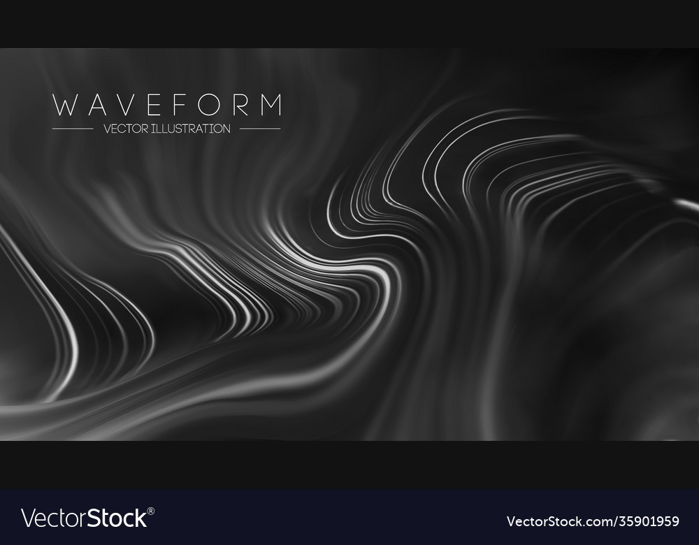Grey technology background big data visualization Vector Image