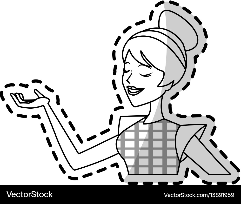 Happy woman icon image Royalty Free Vector Image