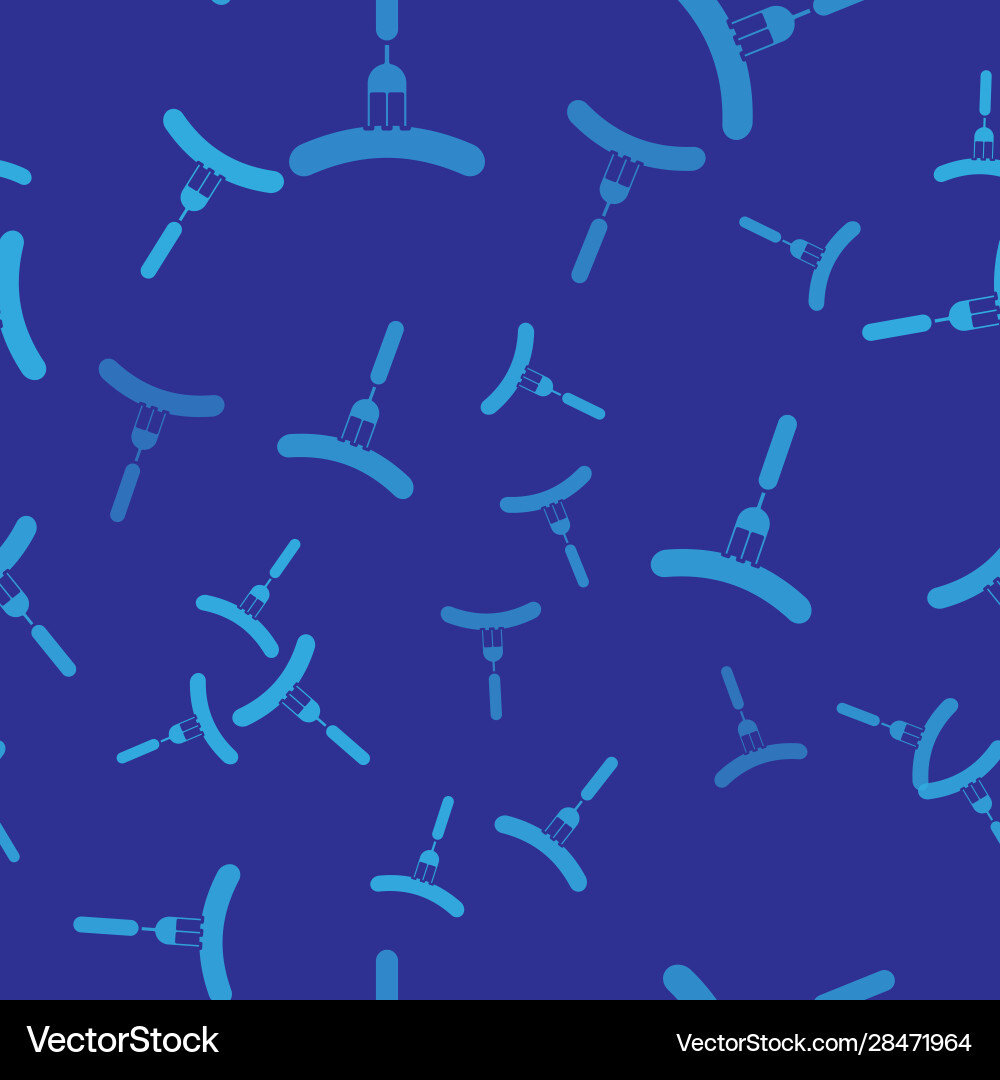 Blue sausage on fork icon isolated seamless Vector Image
