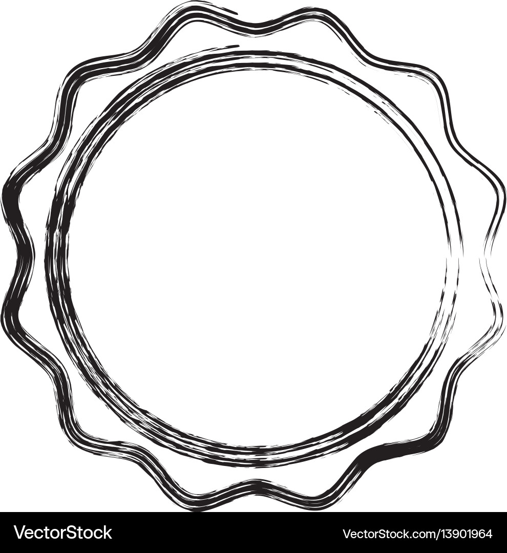 Empty Stamp Label Royalty Free Vector Image Vectorstock