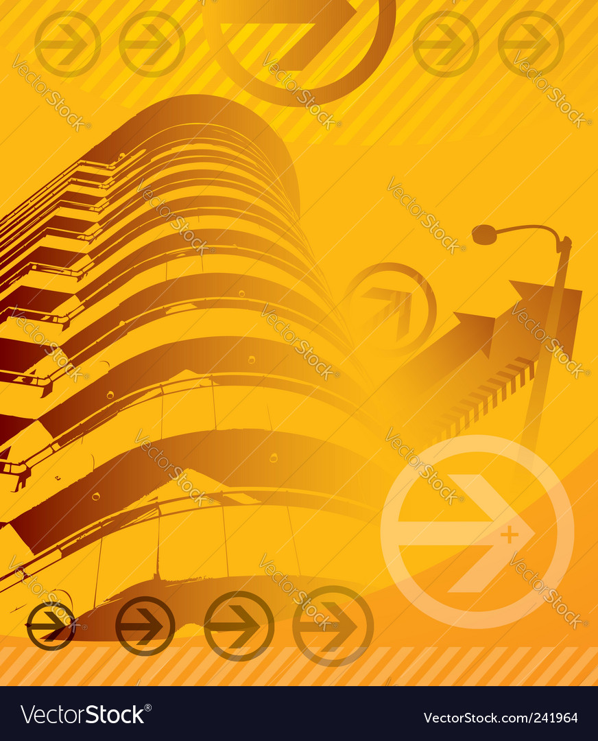 Gradient building Royalty Free Vector Image - VectorStock