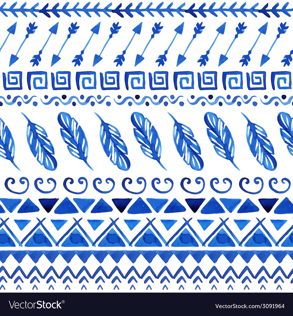 Seamless aztec pattern Royalty Free Vector Image