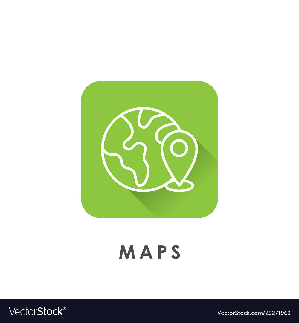 Maps icon logo Royalty Free Vector Image - VectorStock