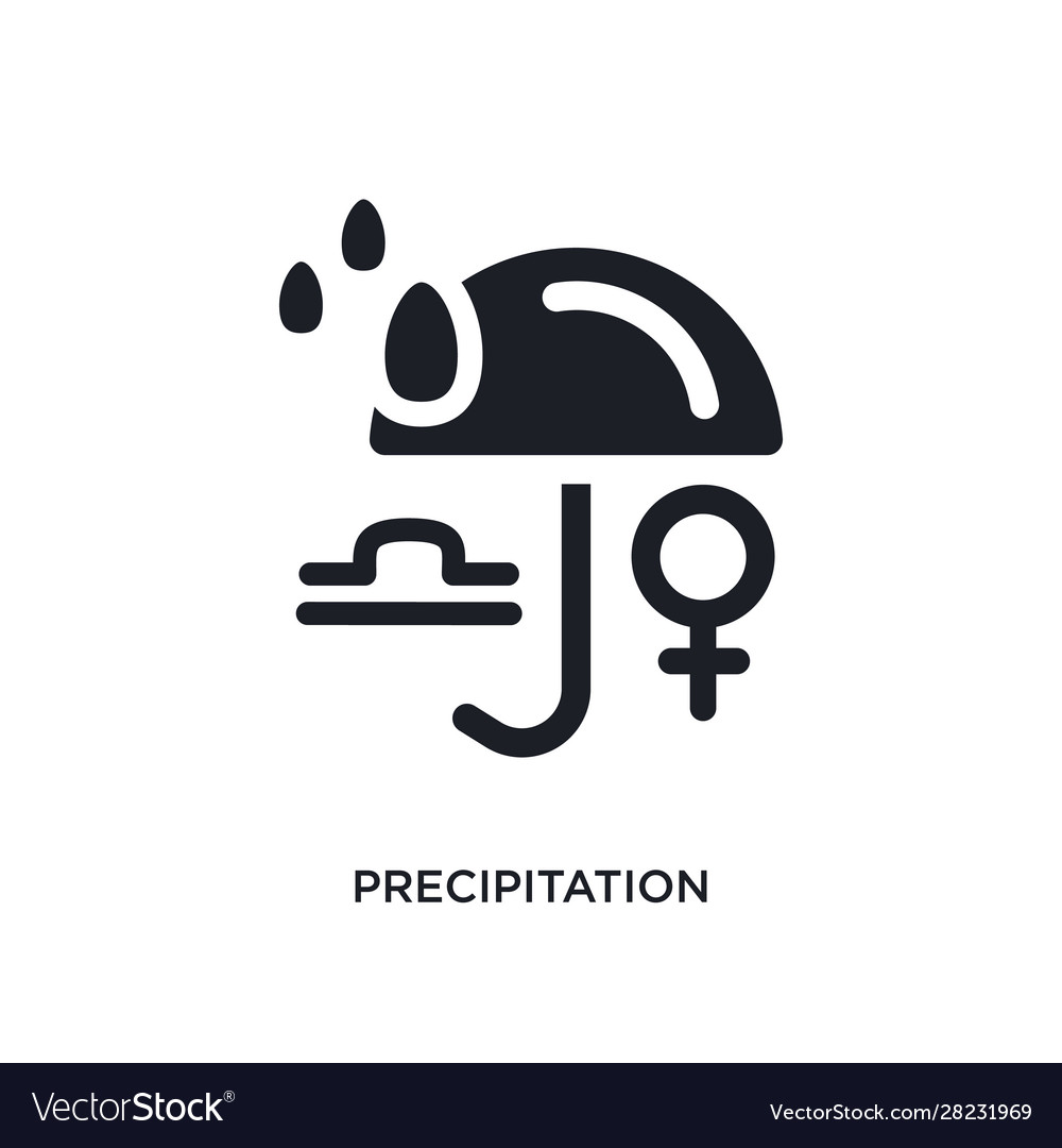 Precipitation isolated icon simple element from Vector Image