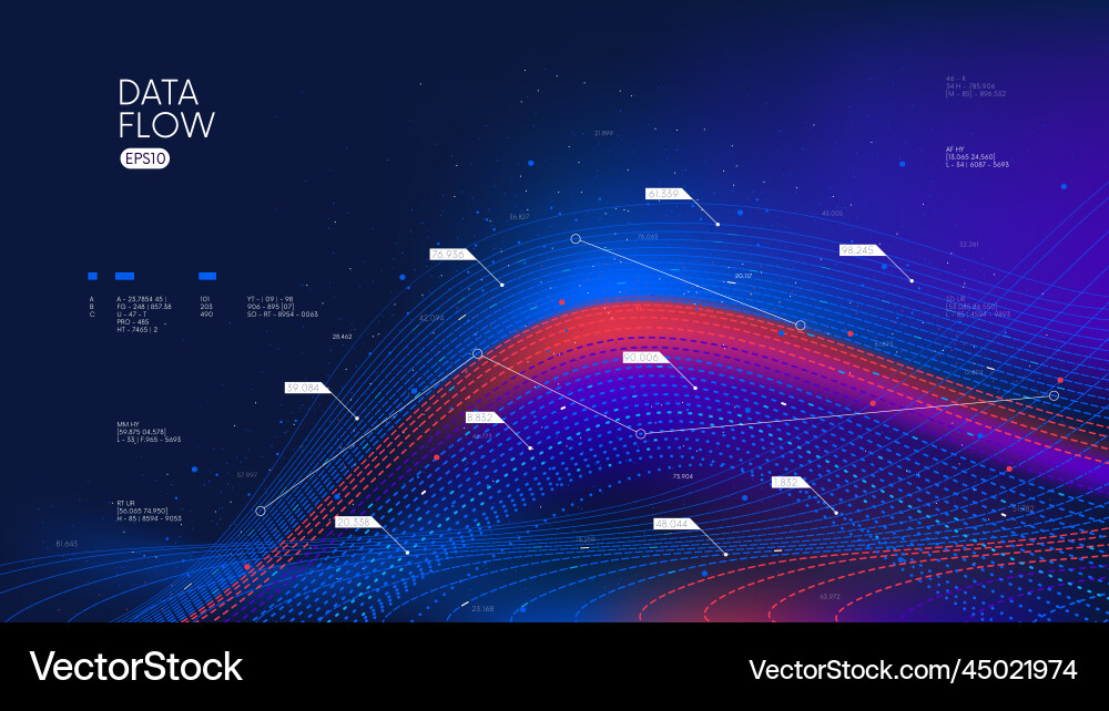 Data Science Analysis Processing And Presentation Vector Image