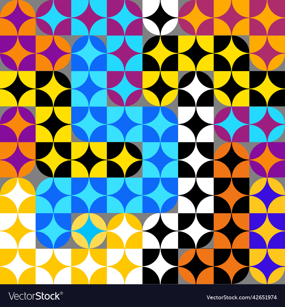 Geometric abstract pattern intersection style Vector Image