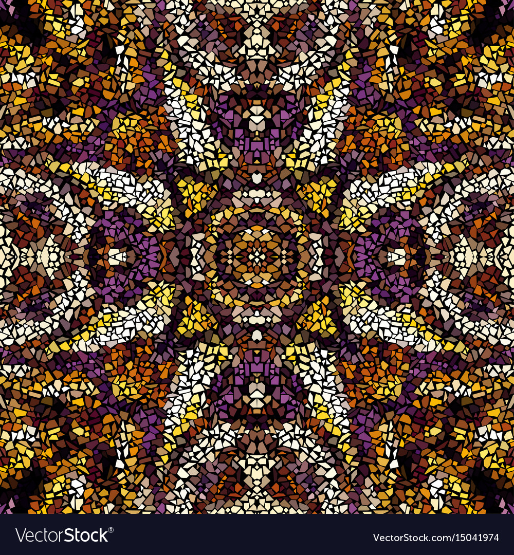 Seamless mosaic pattern Royalty Free Vector Image