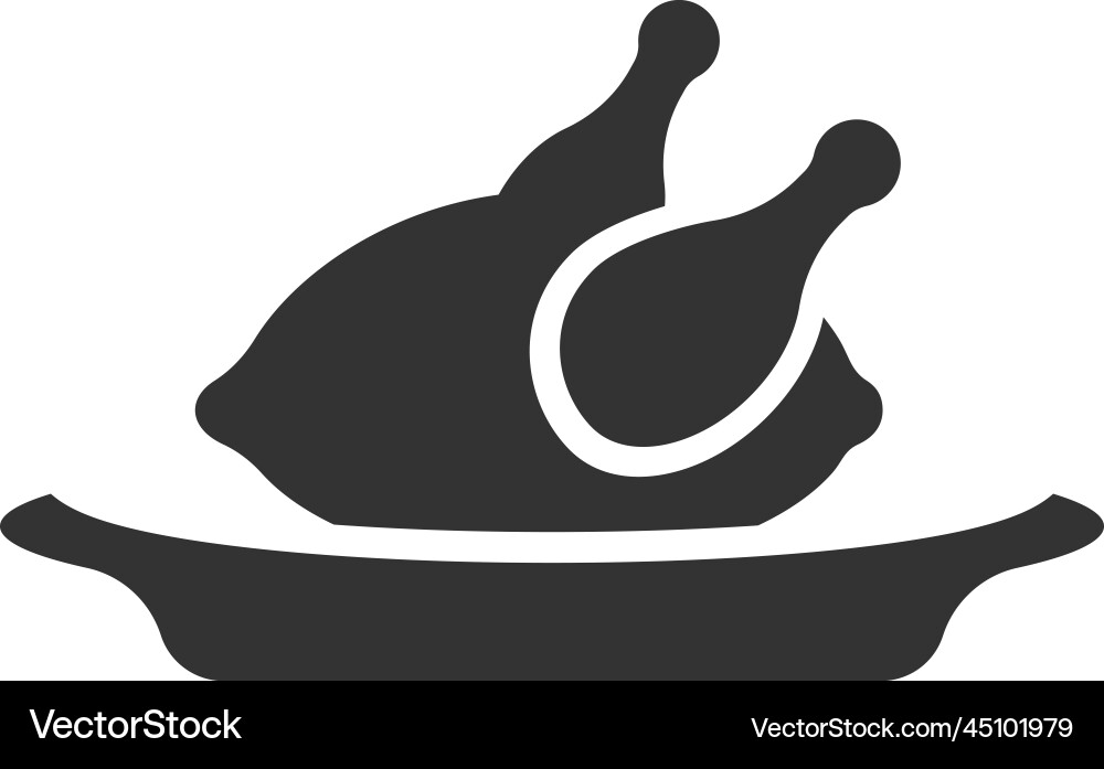 Chicken broast icon Royalty Free Vector Image - VectorStock