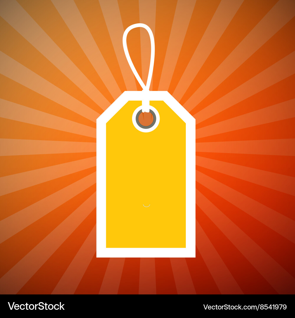 Orange retro star shaped background with yellow Vector Image