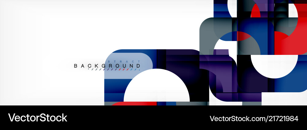 Color square shapes geometric modern abstract Vector Image