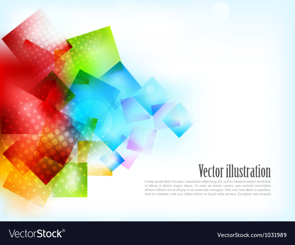 Abstract bright background with squares Royalty Free Vector