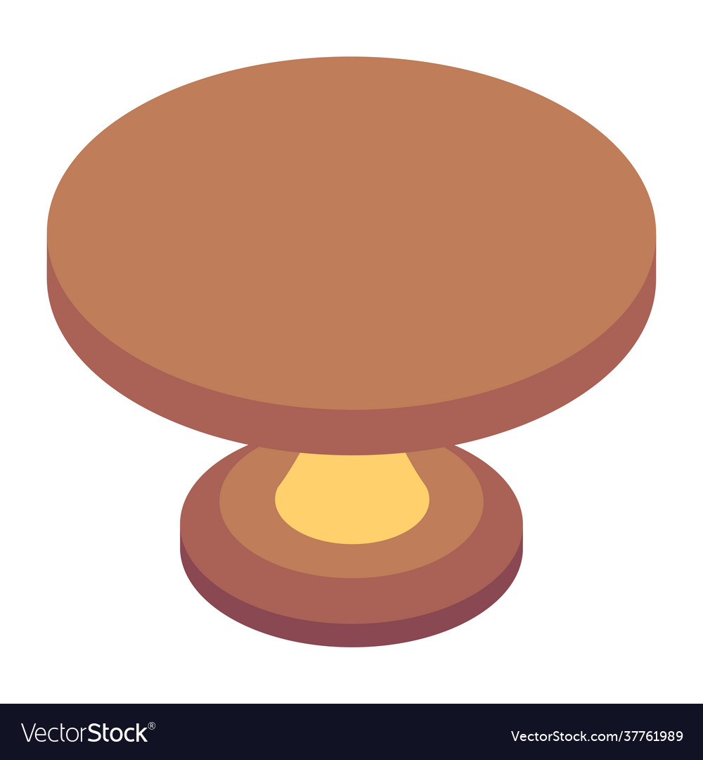 Round table Royalty Free Vector Image - VectorStock