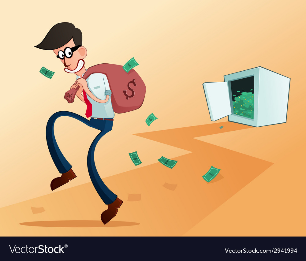 Cheating worker Royalty Free Vector Image - VectorStock