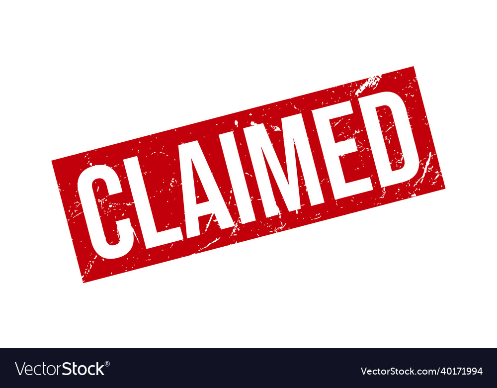 Claimed rubber grunge stamp seal Royalty Free Vector Image Claimed rubber grunge stamp seal Royalty Free Vector Image