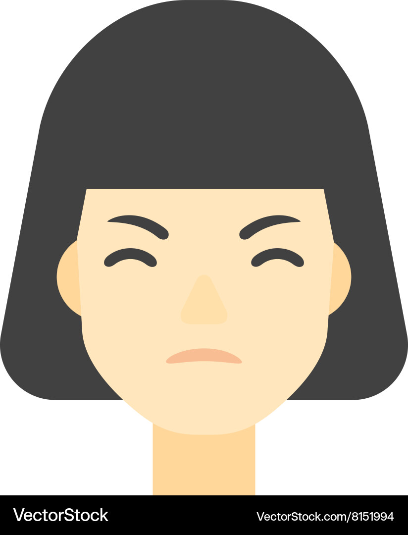 Detesting angry woman Royalty Free Vector Image