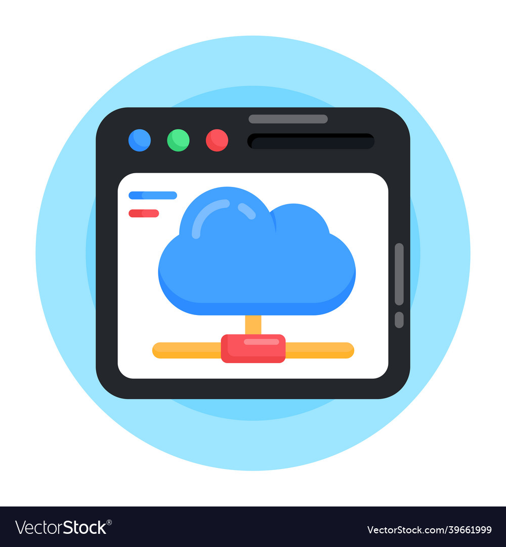 Cloud network Royalty Free Vector Image - VectorStock