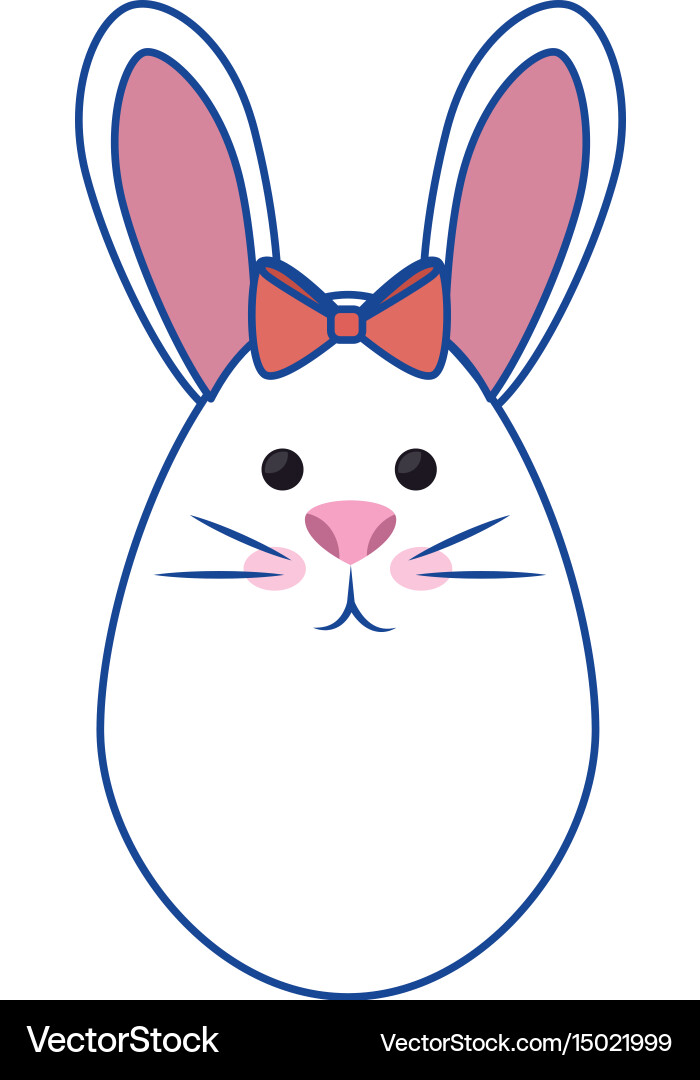 Cute bunny icon Royalty Free Vector Image - VectorStock