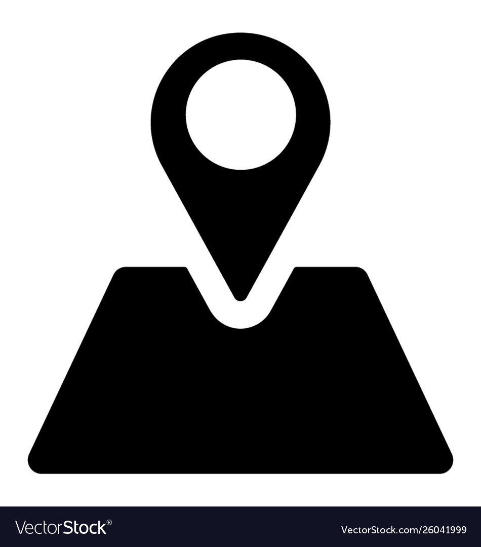 Location map pointer Royalty Free Vector Image