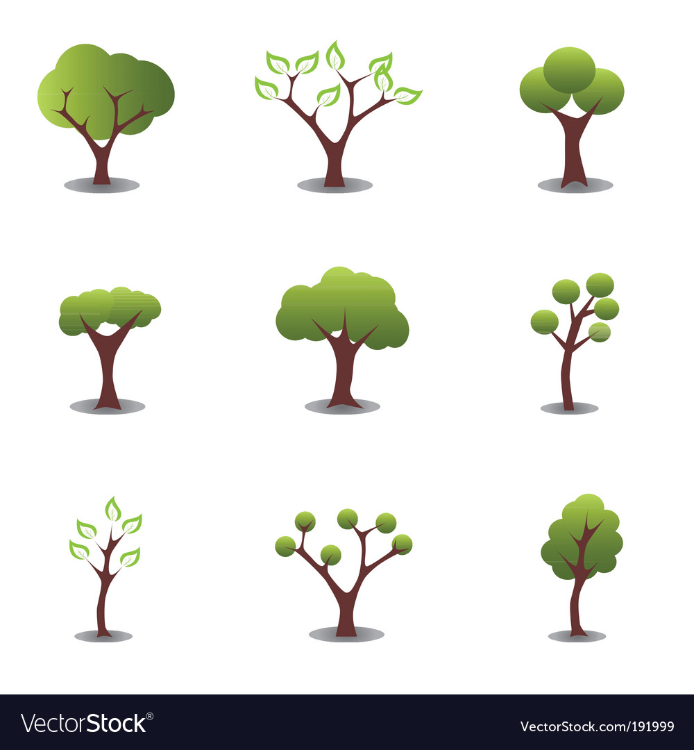 Trees Royalty Free Vector Image - VectorStock