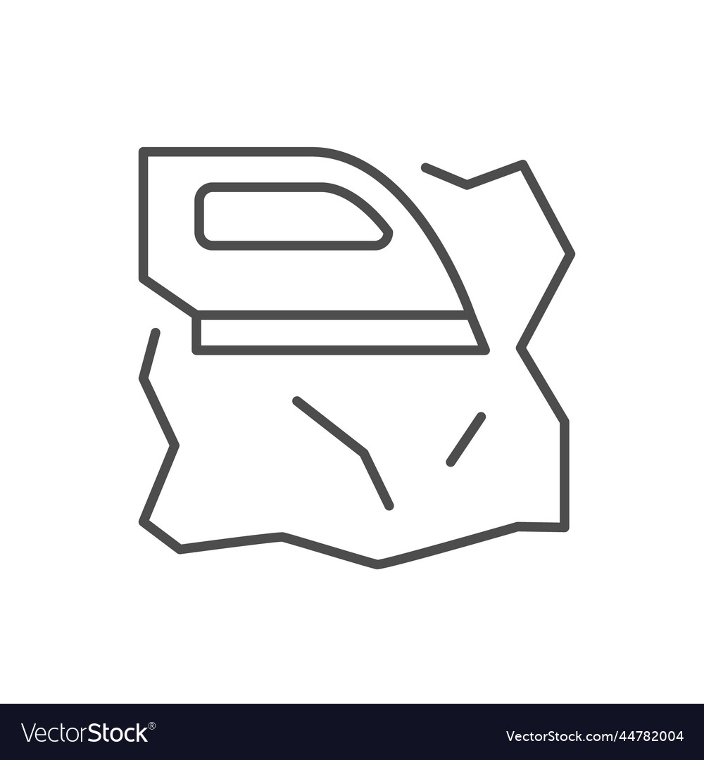 Ironing process line outline icon Royalty Free Vector Image Ironing process line outline icon Royalty Free Vector Image