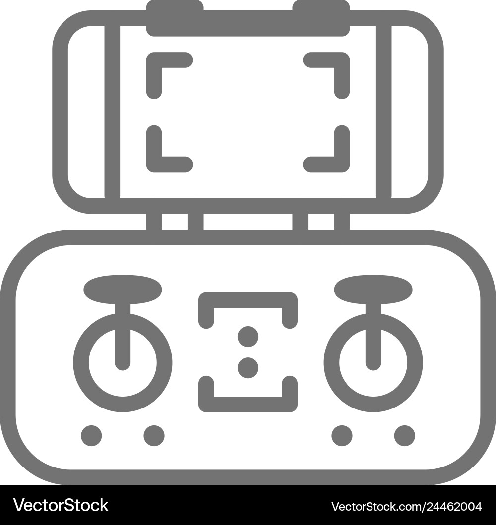 Mobile control panel for drone remote controller Vector Image