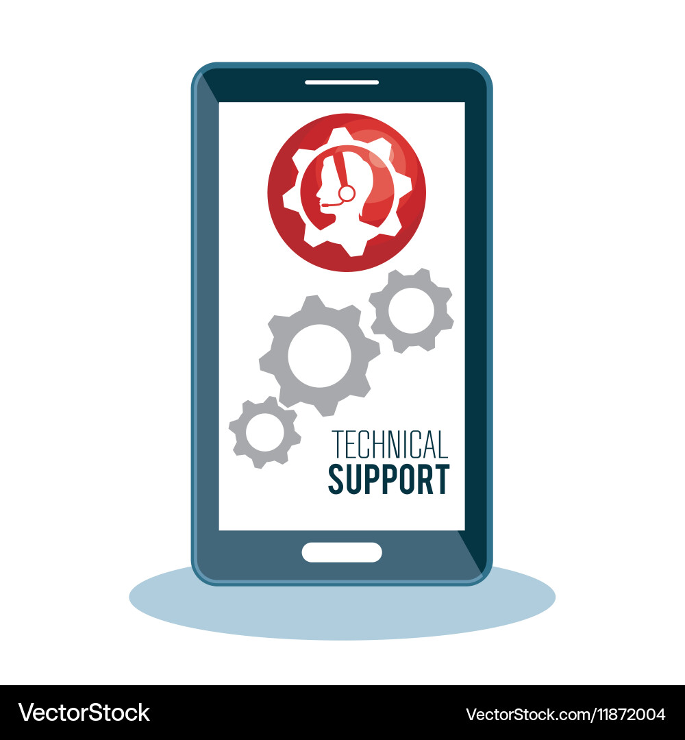 Technical support service icon Royalty Free Vector Image