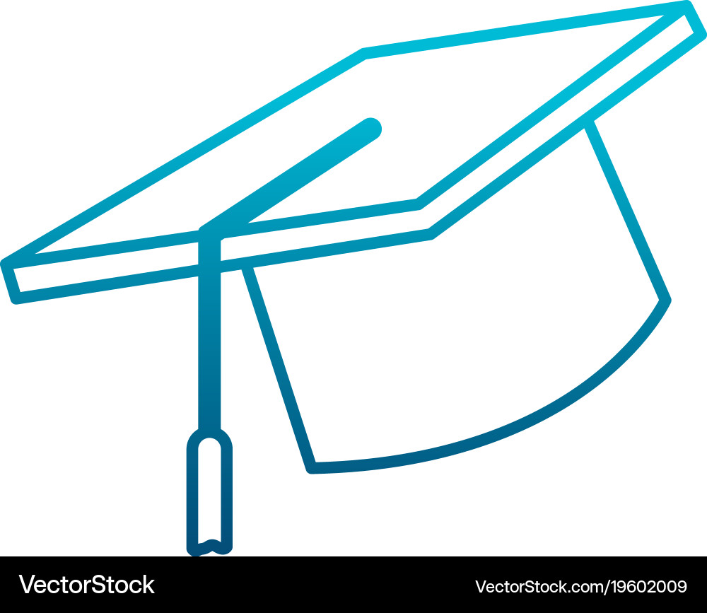 Graduation hat cap Royalty Free Vector Image - VectorStock