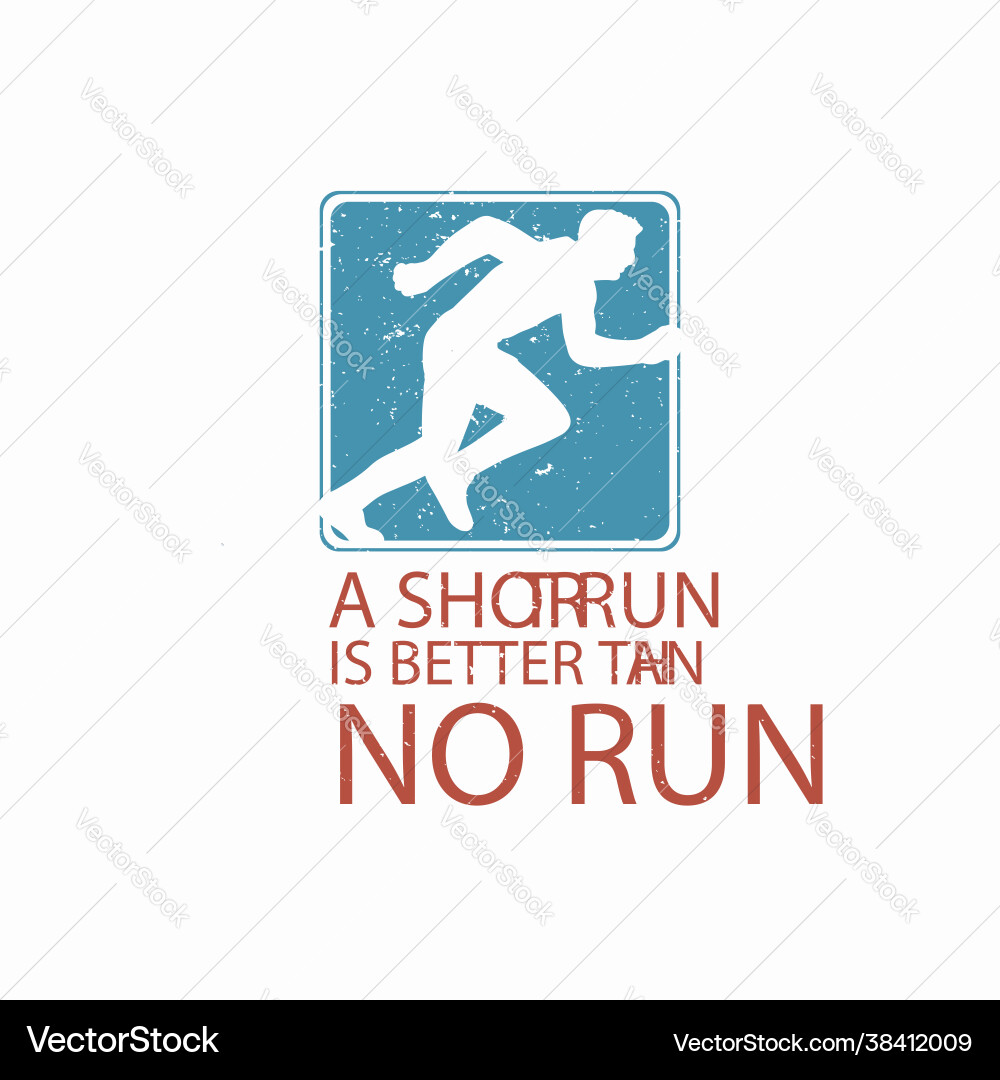 T shirt design a short run is better than Vector Image