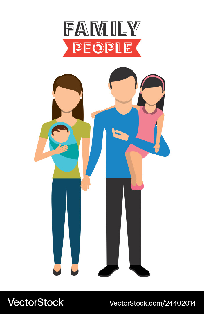 Family people Royalty Free Vector Image - VectorStock