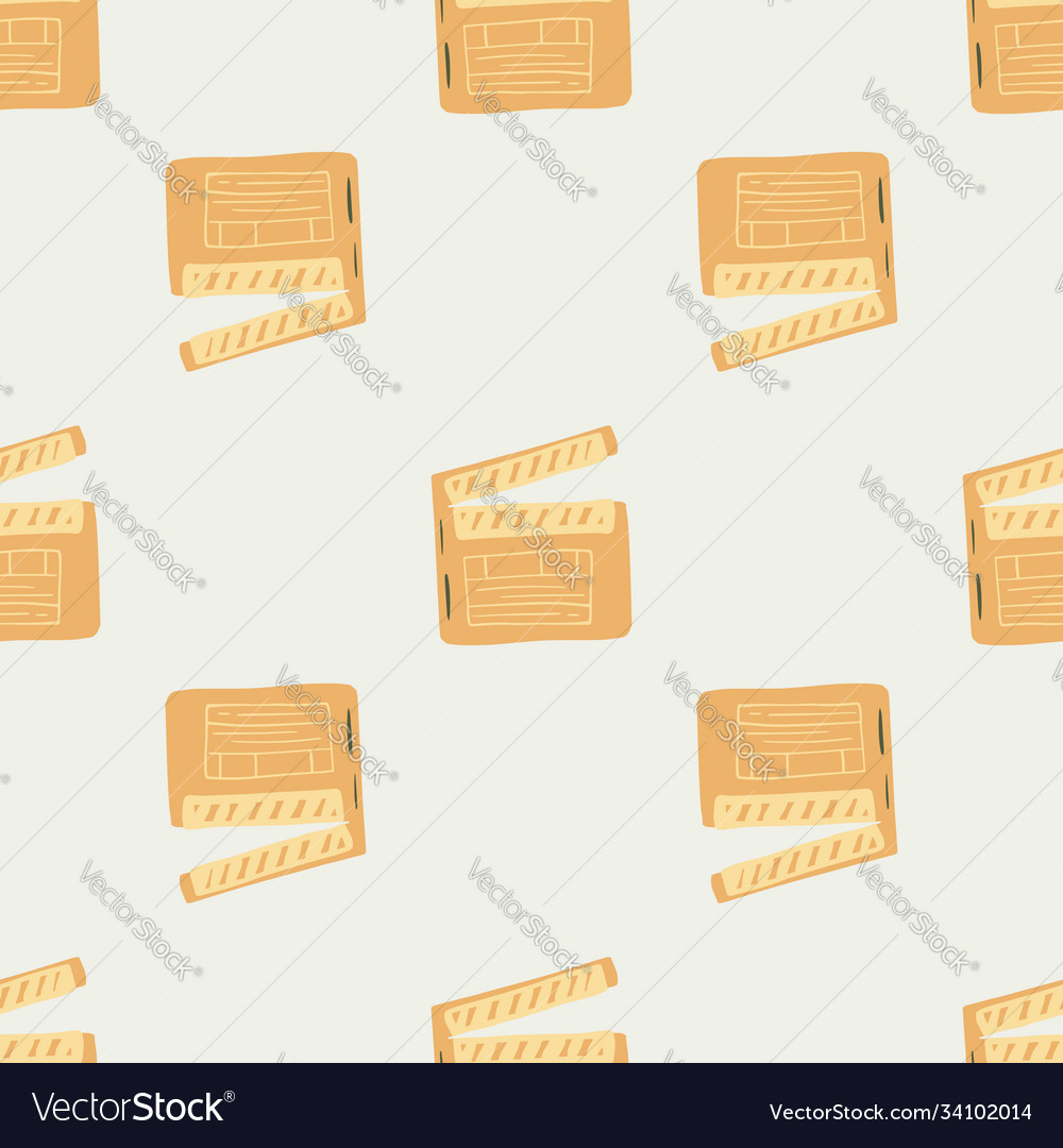 Minimalistic seamless pattern with simple Vector Image