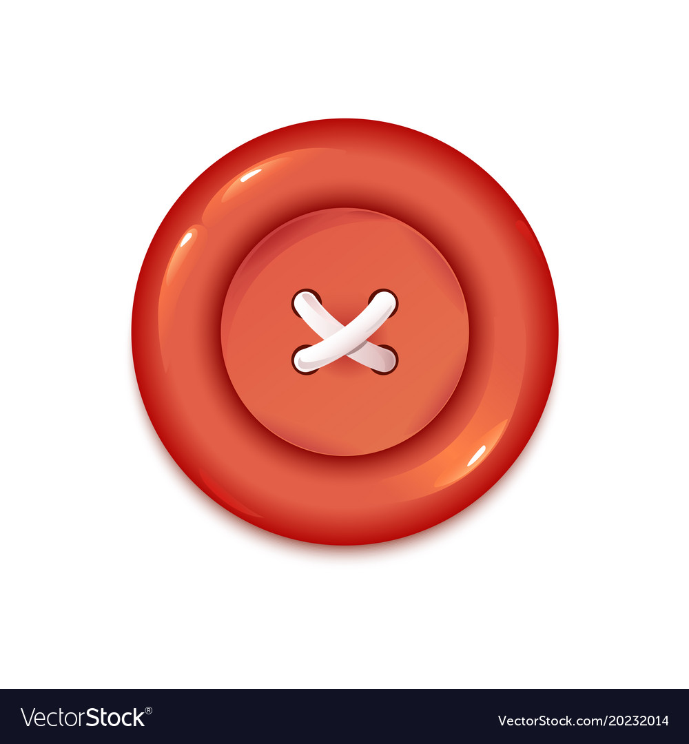 Red button Royalty Free Vector Image - VectorStock